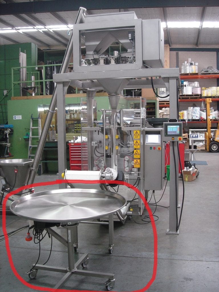 VFFS Options – Rotary Pack-Off Table - Propac